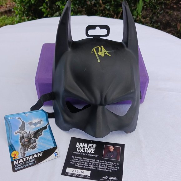 Art | Bam Batman Mask Signed By Roger Craig Smith Voiced Animated Video ...